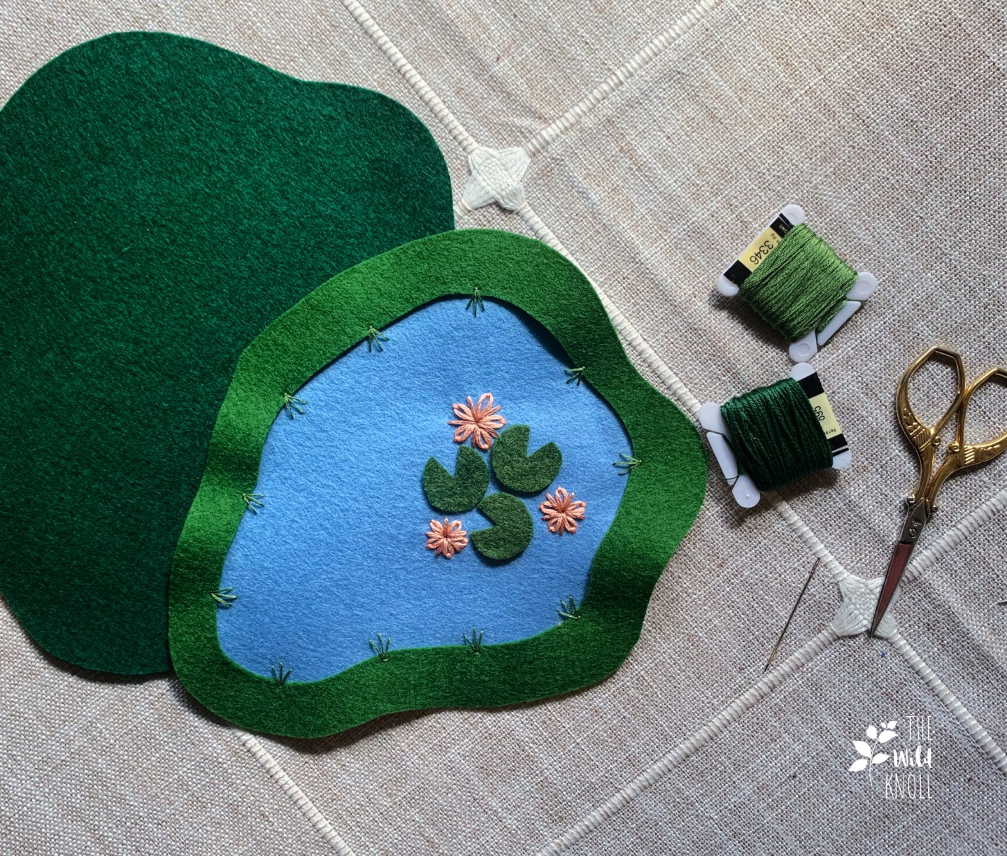 Felt Pond Pattern & Tutorial – FREE! – The Wild Knoll